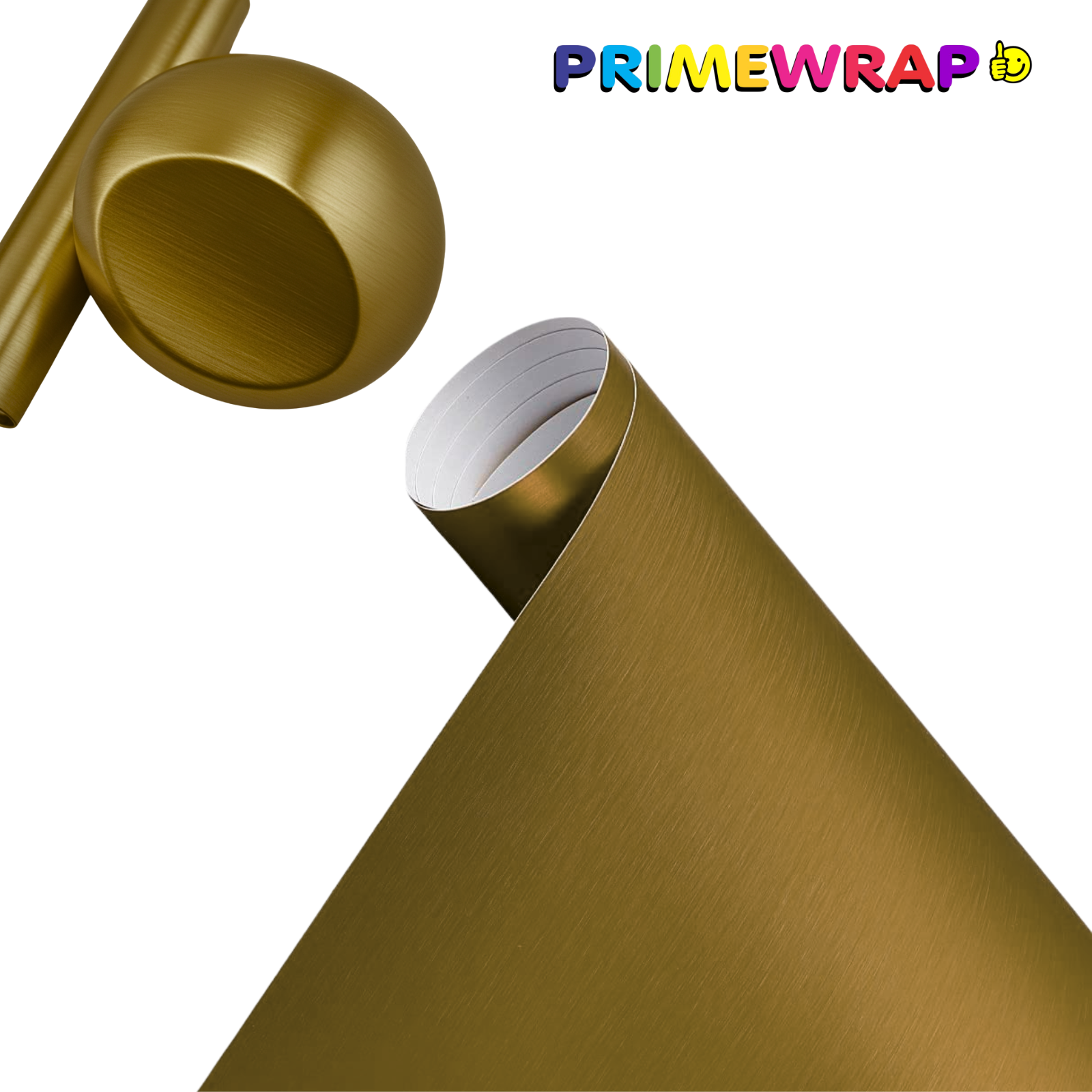 PRIMEWRAP BRUSH CHROME GOLD – Stickershop