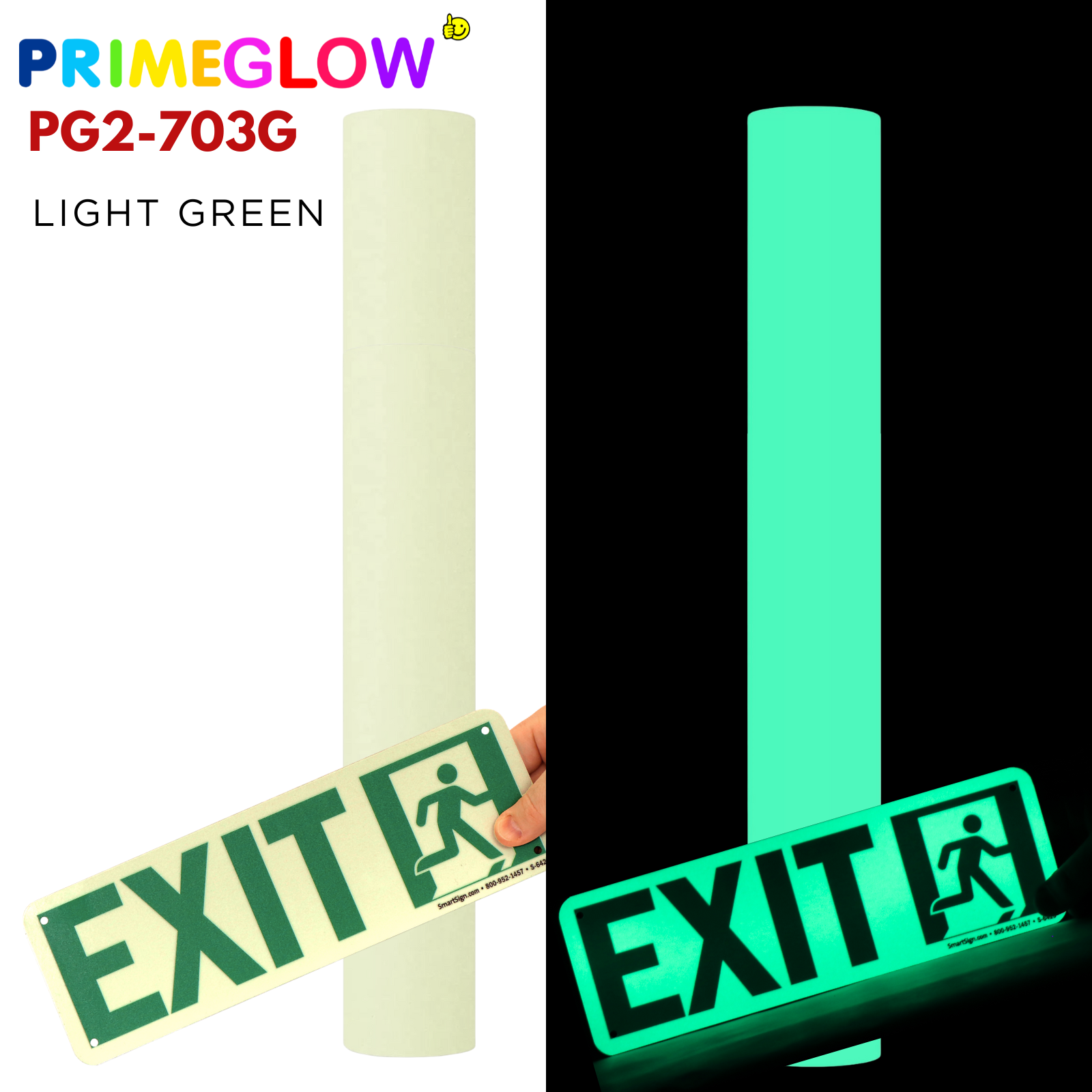 PRIMEGLOW LIGHT GREEN (PG2-703G) – Stickershop
